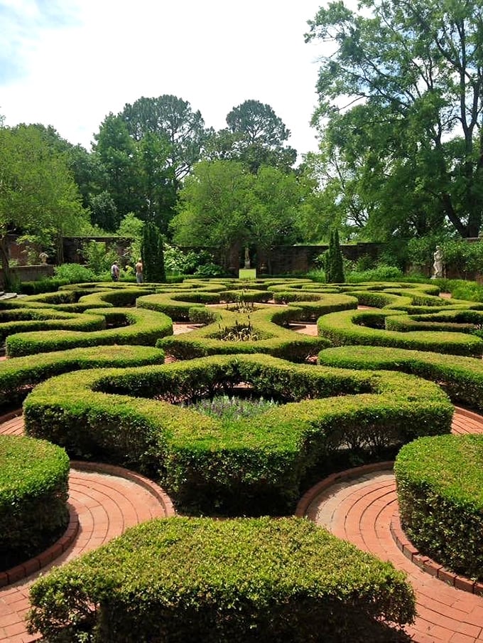 Get lost in the green labyrinth! This garden maze is like "Alice in Wonderland" meets "Steel Magnolias" &ndash; Southern style.