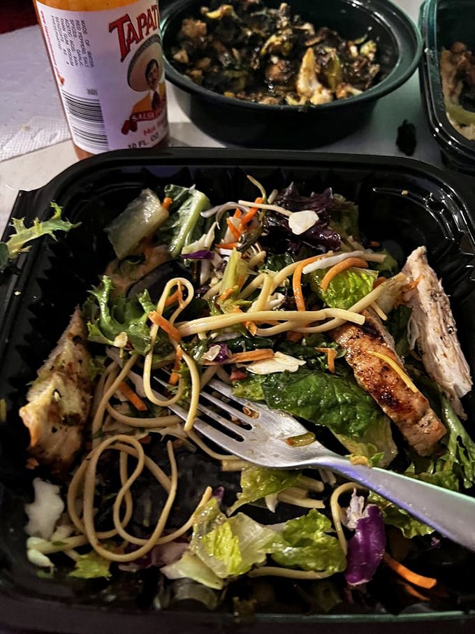 This Grilled Chicken Thai Noodle Salad is a flavor fiesta in a bowl. It's got more layers than an onion and more kick than a Rockettes performance.