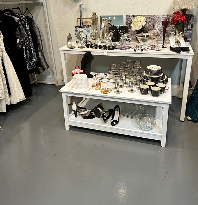 Cinderella's fairy godmother has nothing on this display! From crystal goblets to kitschy mugs, these pieces are ready to turn any meal into a ball.