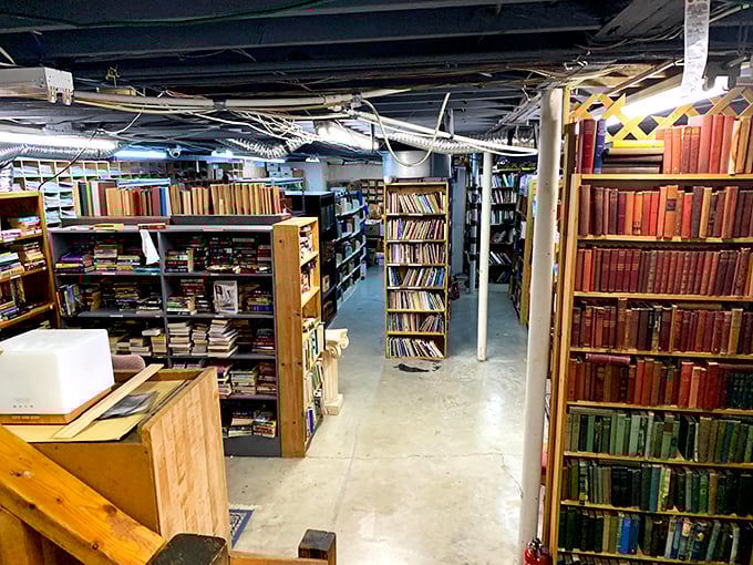 The stairway to heaven for bookworms! This Escher-like maze of shelves promises endless literary discoveries around every corner.
