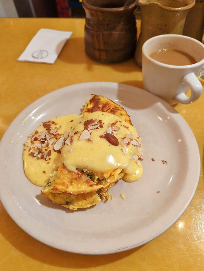 This isn't just an omelet, it's a NOLA-inspired flavor fiesta. Laissez les bon temps rouler&hellip; right into your mouth!