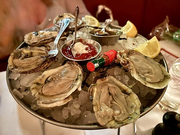 The ocean called; it wants its pearls back! These oysters are so fresh, you can practically hear the waves crashing with each slurp.