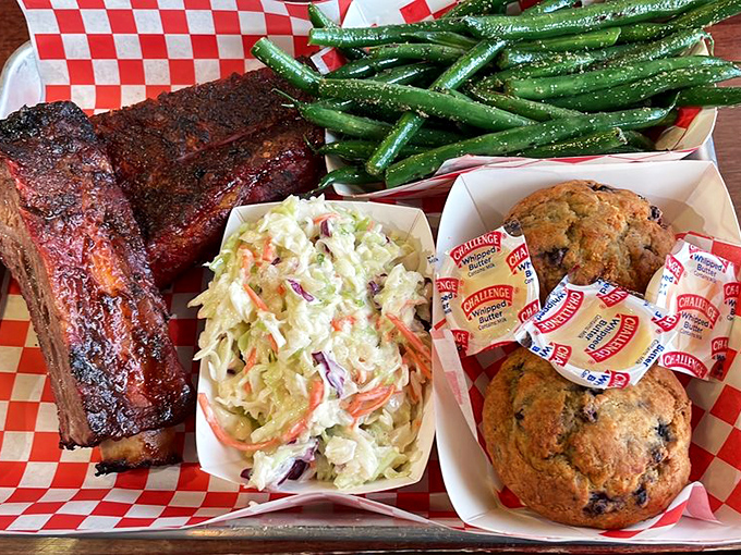 The BBQ sampler of dreams! It's like a greatest hits album, but for your mouth. Prepare for a flavor rollercoaster!
