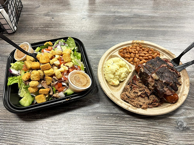 A salad that doesn't feel like punishment? It's not a myth, it's Big John's garden of crunchy delights.