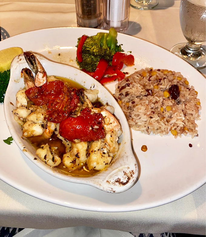 Shrimp scampi that's dressed to impress. It's like a black-tie affair, but instead of a tux, these shrimp are wearing a garlic butter tuxedo.