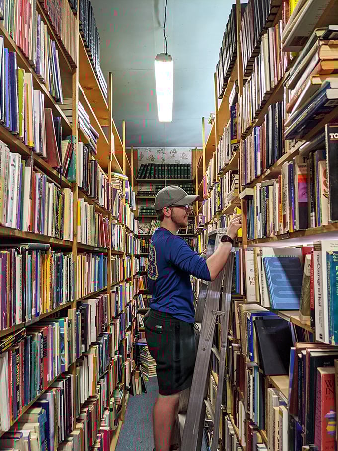 The friendly faces behind the fortress of books. These literary sherpas can guide you through this paper mountain with ease.