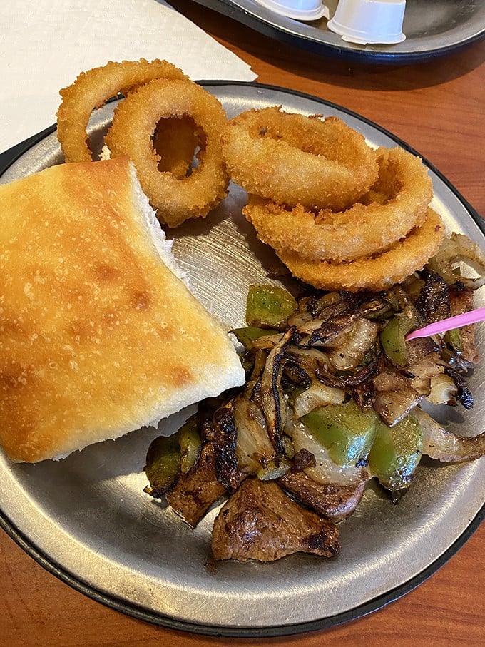 Steak and onion rings: the Fred Astaire and Ginger Rogers of the dinner plate. They're dancing a tasty tango right into your heart.