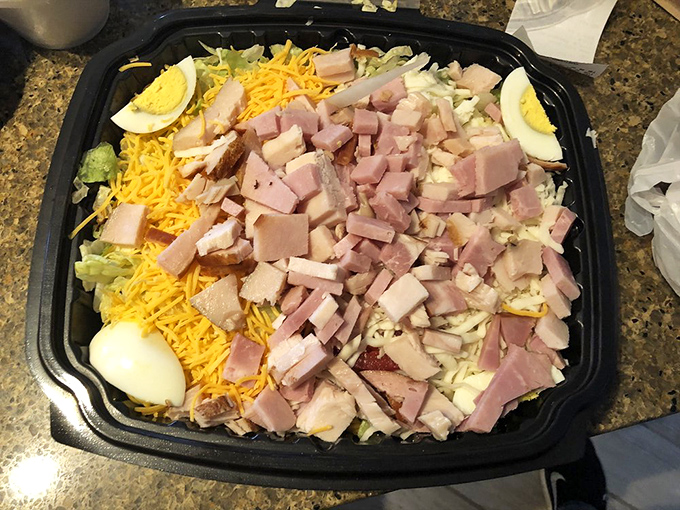 A salad that's dressed to impress! This turkey ensemble is ready for its close-up – and your takeout bag.