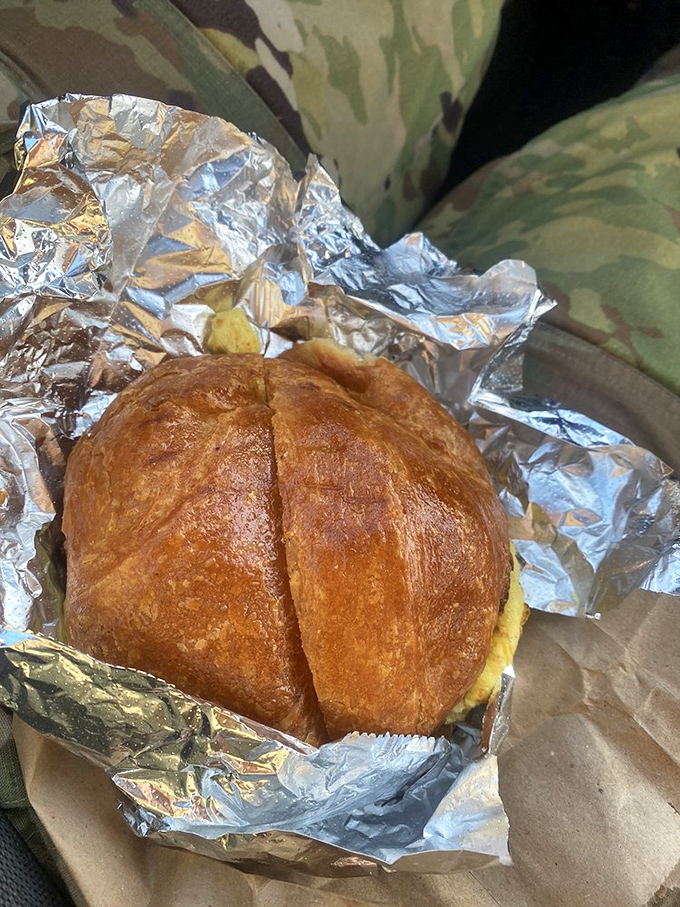 Flaky, buttery, and oh-so-tempting. This croissant is the James Bond of pastries &ndash; sophisticated, irresistible, and gone in 60 seconds.