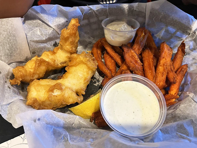 Fish and chips: the dynamic duo of comfort food. Crispy, flaky, and ready to rock your world.