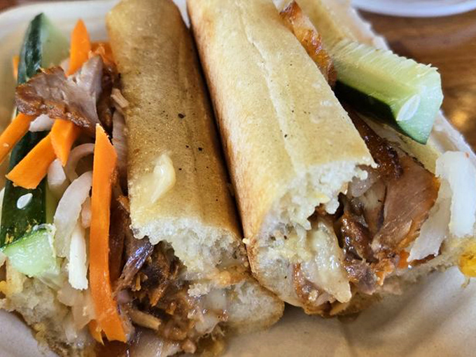 Banh mi oh my! This pork belly sandwich is where Vietnam meets Hawaii for a flavor vacation. No passport required.
