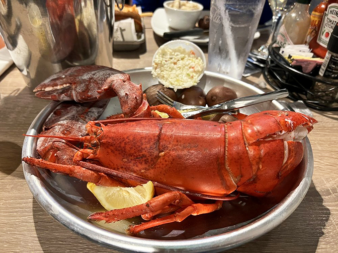 Meet the catch of the day &ndash; all two pounds of it! This lobster's so big, it needs its own zip code.