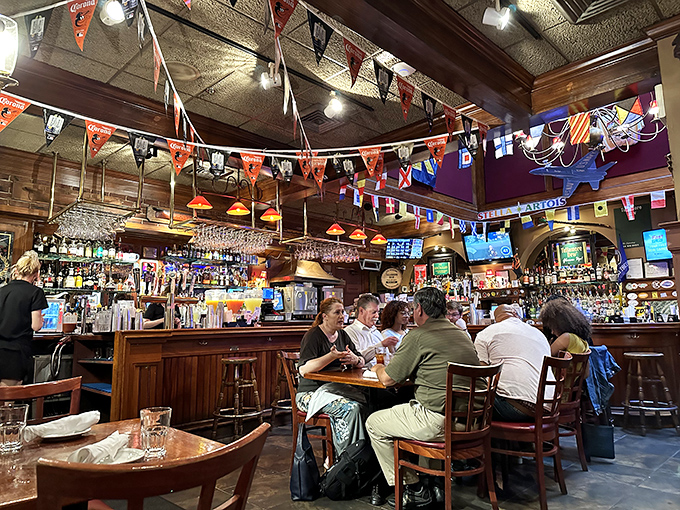 A bar that's seen more toasts than a breakfast buffet. Grab a stool and become part of the tavern's living history.