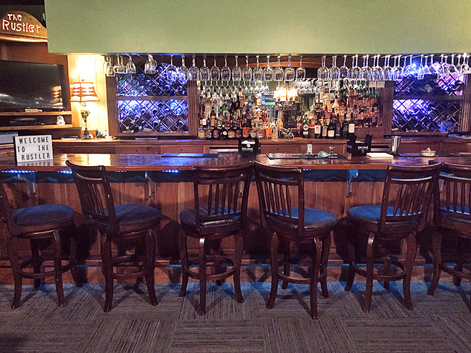 Bar's open, folks! With a spread like this, you might forget what you came for. But trust us, the prime rib is worth staying sober for.