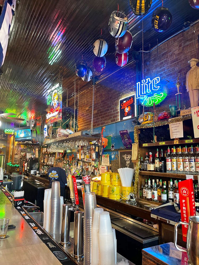 At this bar, the spirits are high and the drinks are higher. It's where cocktails meet conversation in perfect harmony.