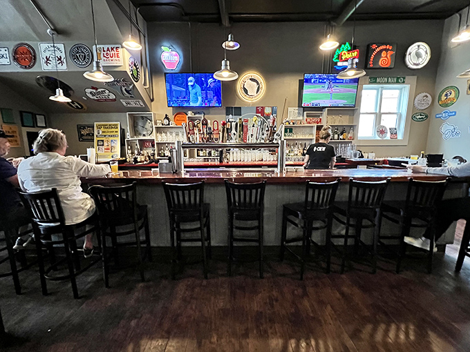 Pull up a seat at flavor central! This inviting bar area is where BBQ dreams come true, one saucy bite at a time.