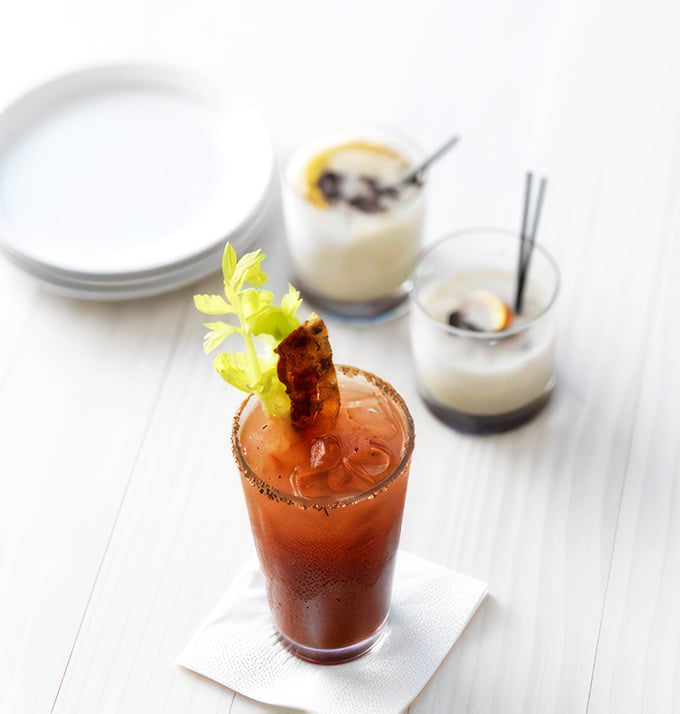 Their Bloody Mary comes accessorized with a celery stalk and bacon &ndash; breakfast, cocktail, and appetizer in one convenient glass.