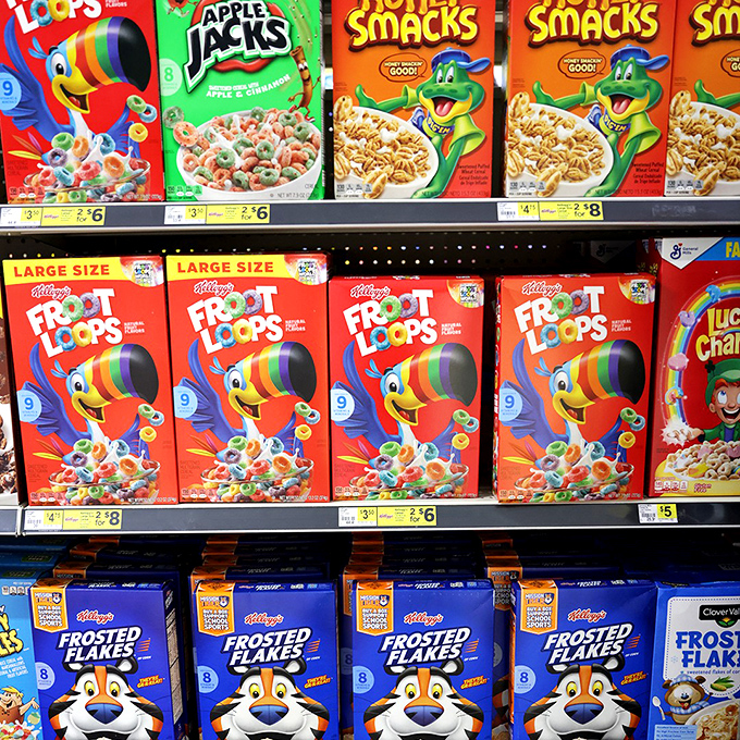 A breakfast of champions that won't leave your wallet feeling like a lightweight. These cereals are so colorful, they make mornings look like a party in a box!