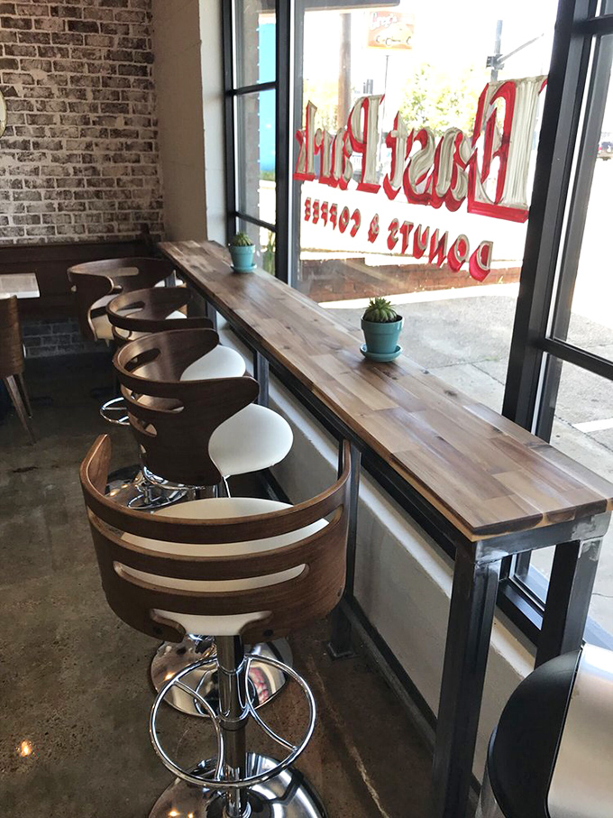 Take a seat and stay awhile! These sleek chairs are inviting you to linger over your latte and contemplate the meaning of life &ndash; or just which donut to try next.