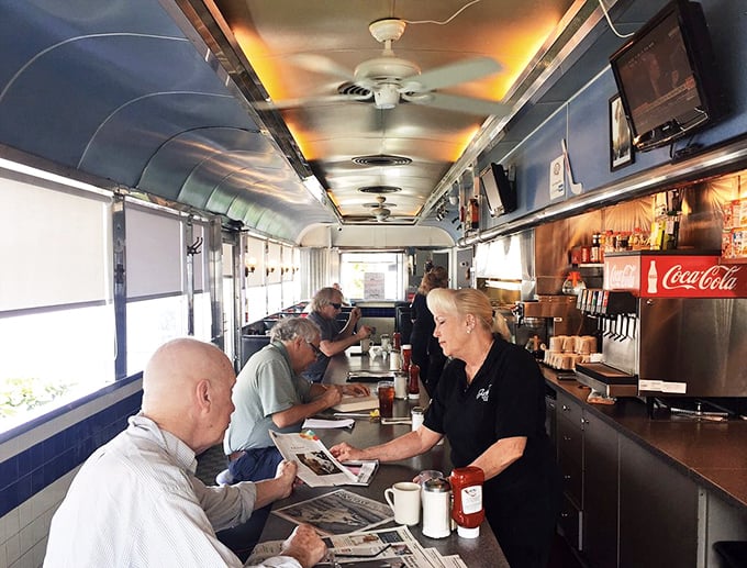 The heart of the diner: where coffee flows like conversation and the griddle sizzles with possibility. Pull up a stool and join the breakfast club.