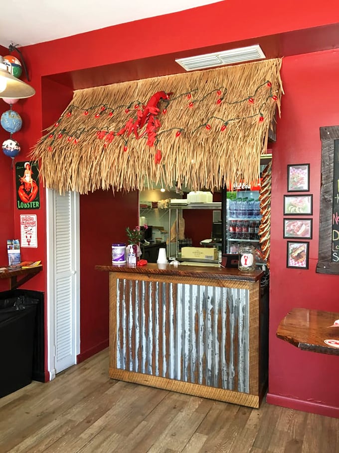 Where the magic happens! This tiki-inspired counter is like a portal to Flavortown, population: you and your soon-to-be-happy stomach.