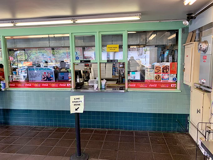 Order up! This counter is where the magic happens. One plate lunch, hold the calories, extra helping of joy.
