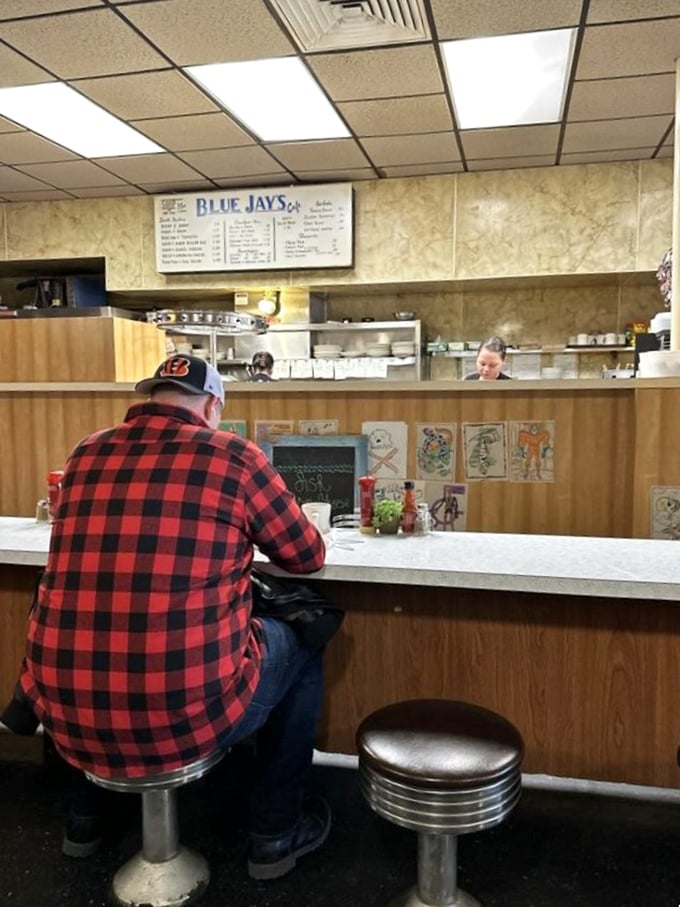 Pull up a stool and join the breakfast club. This counter has seen more regulars than Cheers.