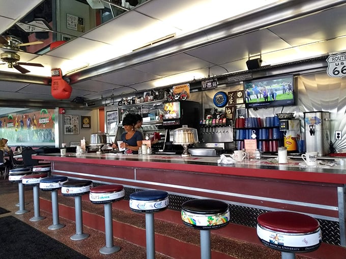 A diner counter that's seen more stories than a library. Pull up a stool and add your chapter to The Gem's rich history.