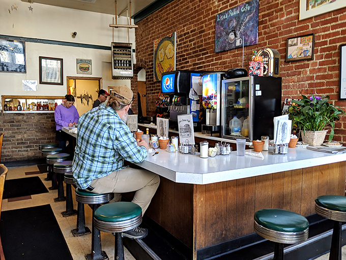 Pull up a stool at this classic counter. It's the perfect spot for solo diners or those looking to star in their own version of "Diners, Drive-Ins, and Dives."