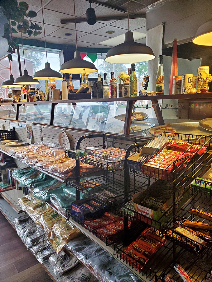 Snack attack central! This counter is a treasure trove of treats, perfect for satisfying those late-night munchies.