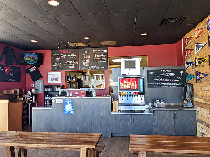 Order up! This counter is where BBQ dreams become reality. Just point, nod, and prepare for flavor overload.