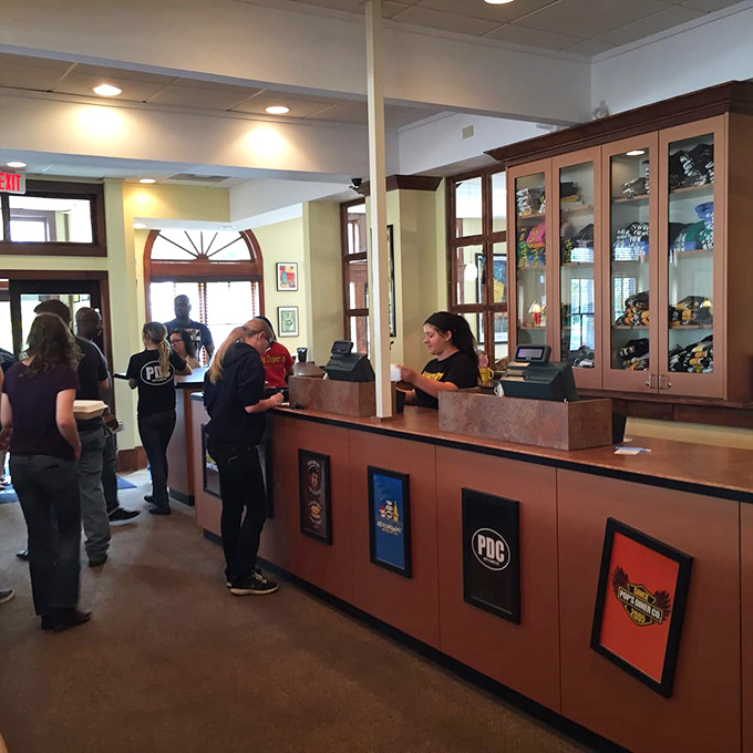 The counter experience at Pop's offers front-row seats to the breakfast ballet, where orders fly and griddles sizzle with choreographed precision.