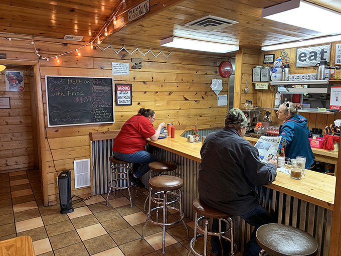 The counter seating &ndash; where solo diners become part of the June's family and get front-row seats to the breakfast ballet behind the scenes.