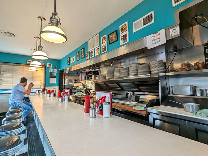 Counter culture at its finest! Where strangers become friends, united by the universal language of "pass the syrup."