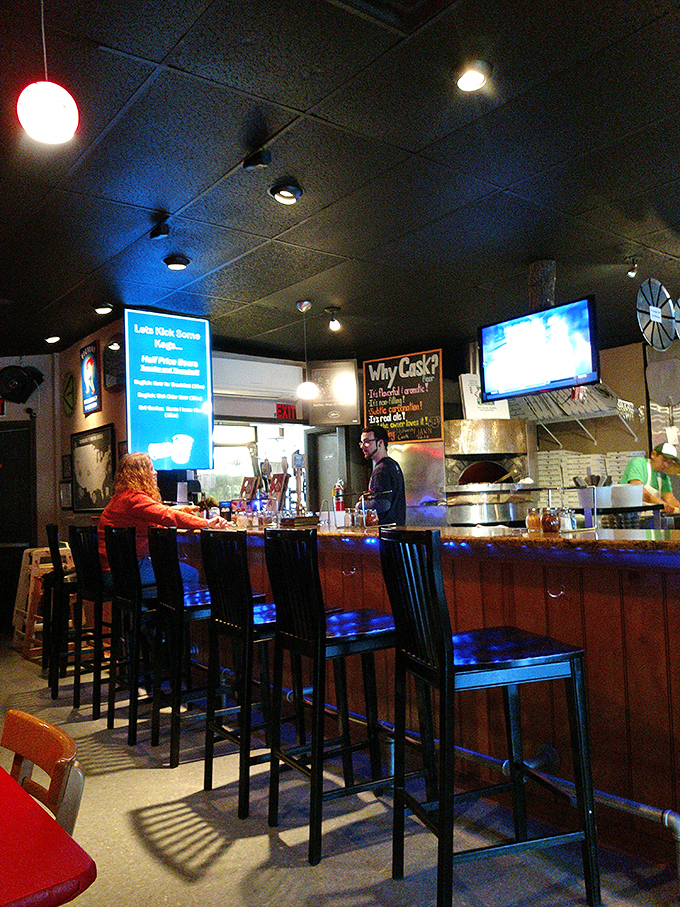 Pull up a seat at the pizza bar! Here's where you can watch the magic happen and maybe pick up a few dough-tossing tips.