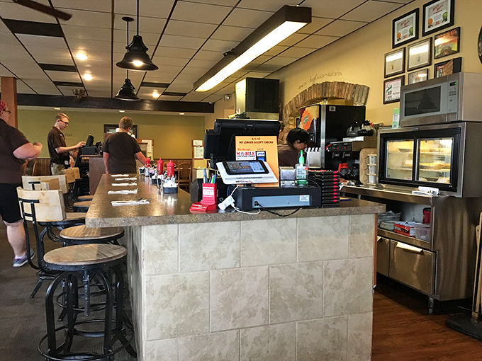 Pull up a seat at the breakfast bar! It's like front-row tickets to the most delicious show in town, complete with coffee refills.