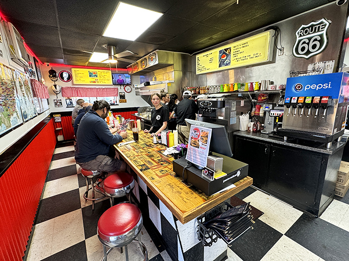 Pull up a stool and join the breakfast club. The counter is where the magic happens and friendships are forged over coffee.