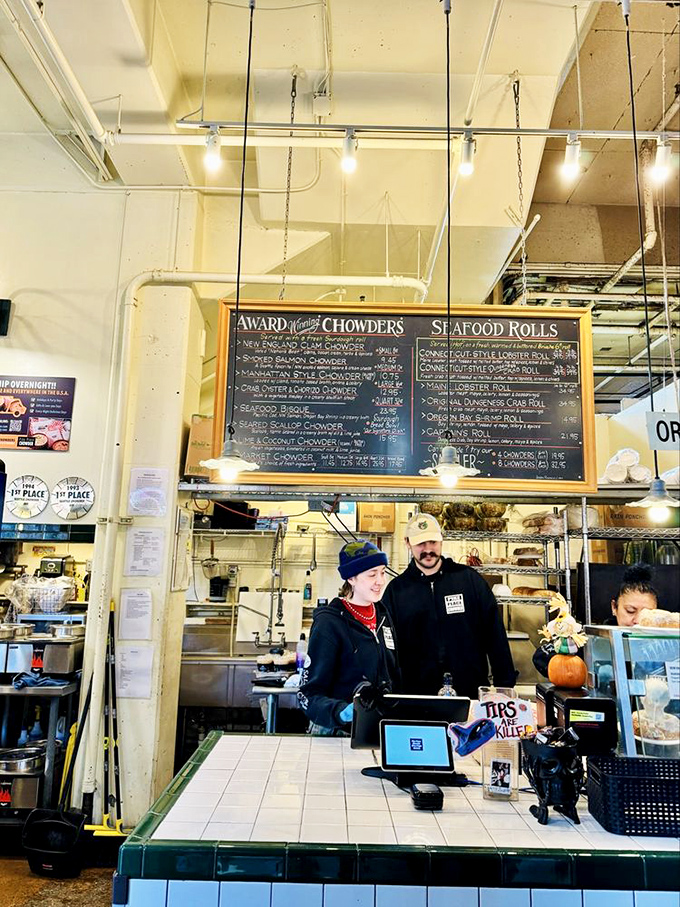 The dream team behind the steam! These chowder champions are ready to serve up a bowlful of joy.