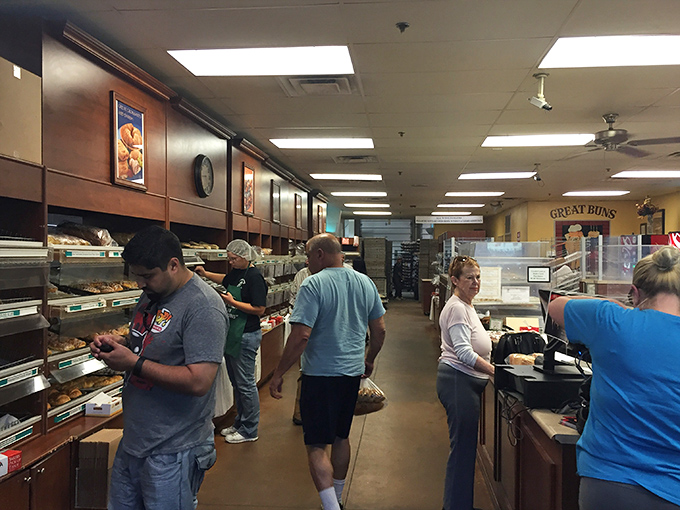 The Great Buns faithful, lining up for their daily bread. These patrons know that good things come to those who wait (in line for pastries).