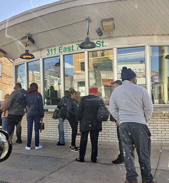 The line outside Lem's: Where patience isn't just a virtue, it's the price of admission to barbecue bliss.