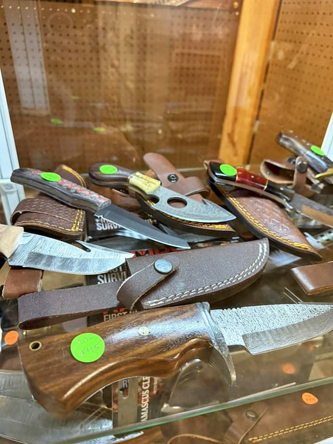 Damascus steel knives with handles prettier than most furniture&mdash;slicing vegetables never felt so historically significant.