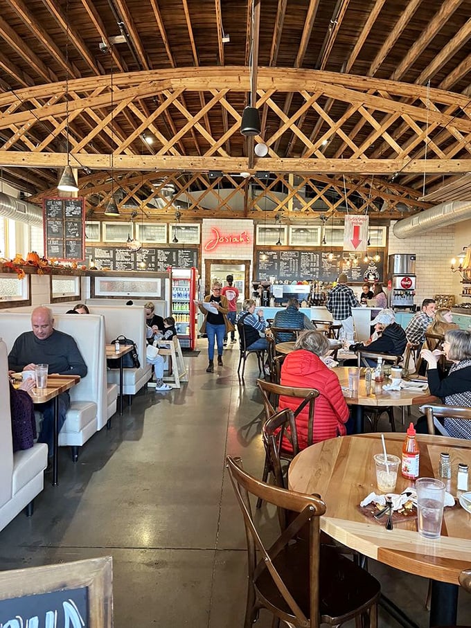 A slice of local life, served with a side of friendly chatter. It's like "Cheers," but with better food and less Norm.