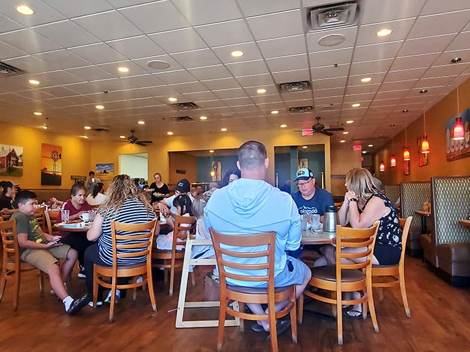 A snapshot of breakfast bliss! From families to solo diners, everyone's invited to this morning feast. No bed head judgment here.