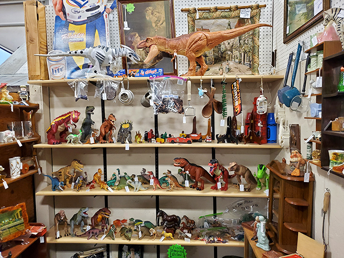 Jurassic Park meets Toy Story in this prehistoric playground. These dinos might be small, but their roar echoes through the ages (and aisles).