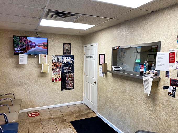 Step into smoky paradise! This entrance may be modest, but beyond lies a world of barbecue wonders.