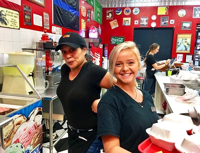 Service with a smile! These friendly faces are the secret ingredient that keeps folks coming back for more.