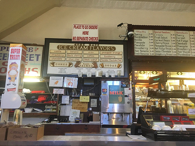 Flavor central! This ice cream station is like mission control for your taste buds, ready to launch you into dessert orbit.