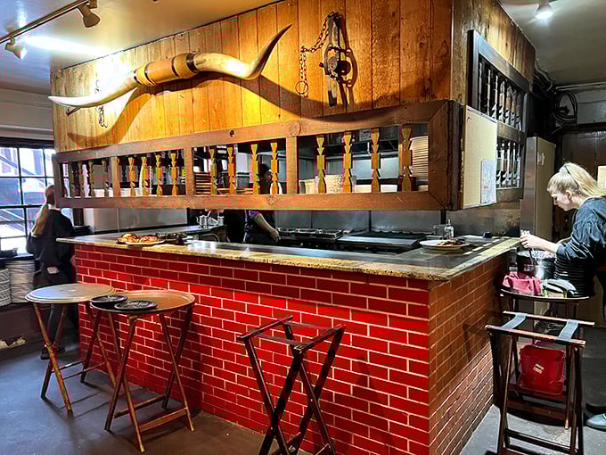 Where the magic happens! The Fort's kitchen is like a time machine with better seasoning. Culinary alchemy at its finest.