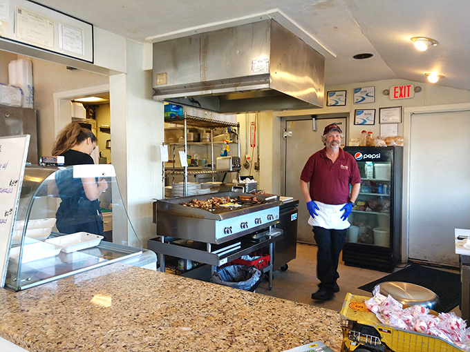 Watch the magic happen in the open kitchen. It's like a delicious ballet of spatulas and sizzling griddles.