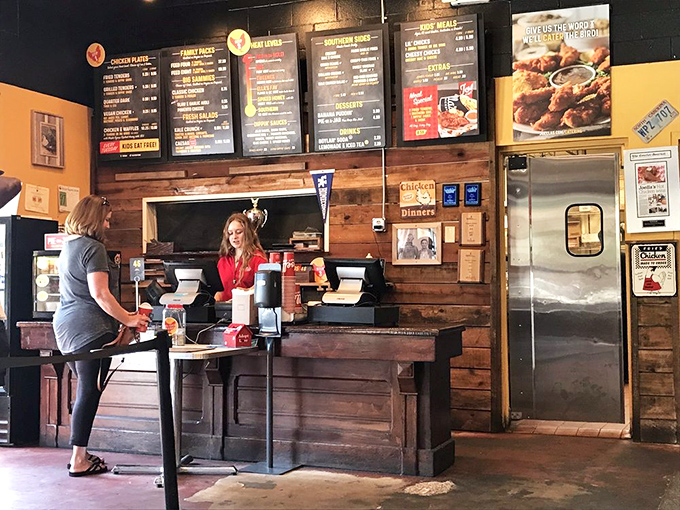 Where the magic happens. This ordering counter is like the pearly gates of Poultry Paradise.